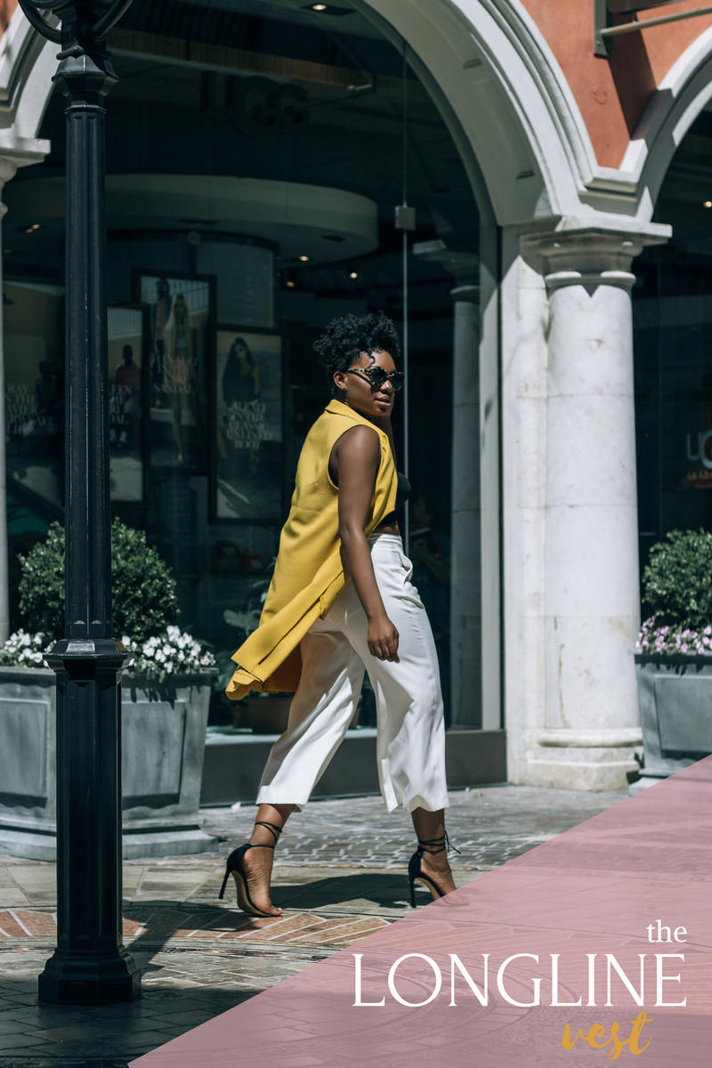 Mustard Longline Vest